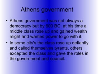 Athens and usa government | PPT