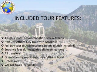 Athens & Delphi 4 Nights $540 4 Star | PPT