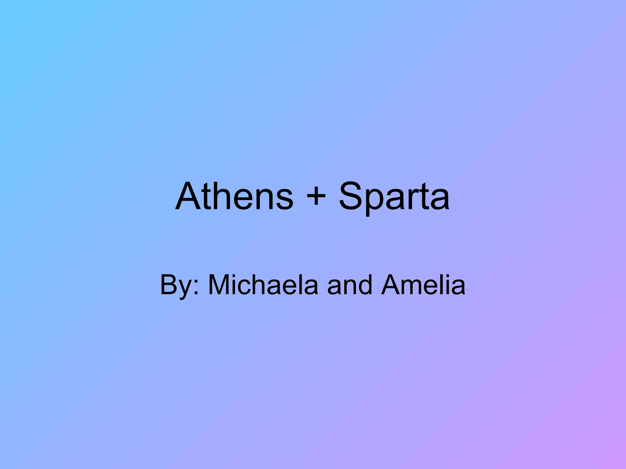 Athens + sparta | PPT