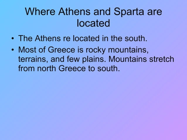 Athens + sparta | PPT
