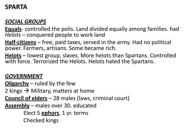 Intro to Athens & Sparta Notes #2 | PPT