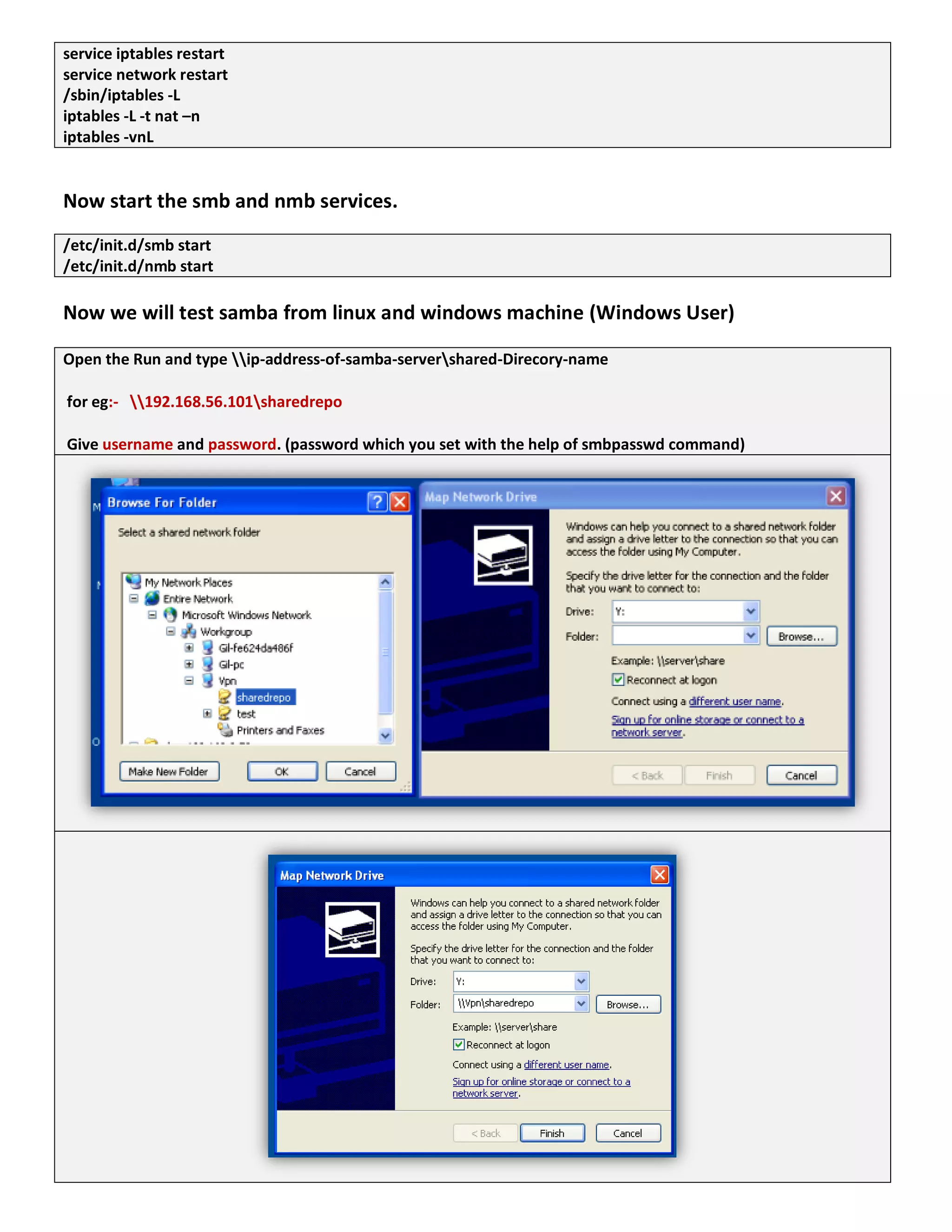 Athenticated smaba server config with open vpn | PDF