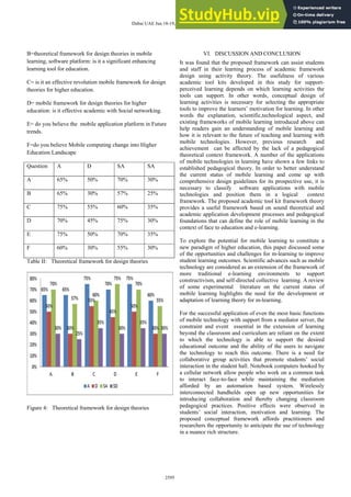 A Theoretical Framework For Design Theories In Mobile Learning A Higher Education Perspective | PDF