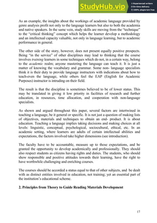 A Theoretical Framework For Developing Reading Materials For Information Science Students | PDF