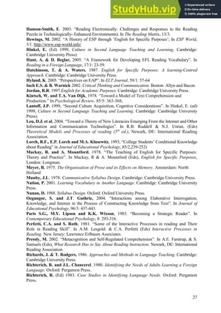 A Theoretical Framework For Developing Reading Materials For Information Science Students | PDF