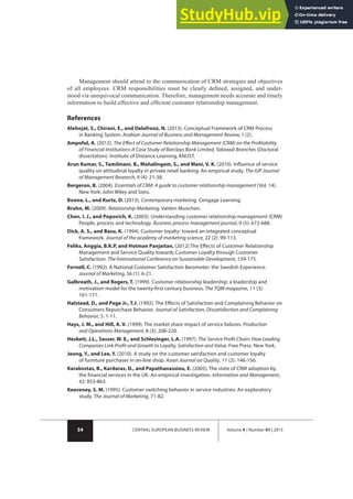 A THEORETICAL REVIEW OF CRM EFFECTS ON CUSTOMER SATISFACTION AND ...