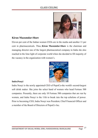 A Theoretical Study on ‘Glass Ceiling Concept’ | DOC