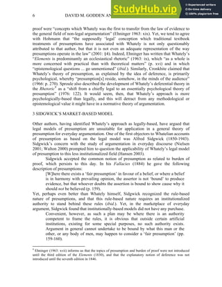 A Theory Of Presumption For Everyday Argumentation | PDF