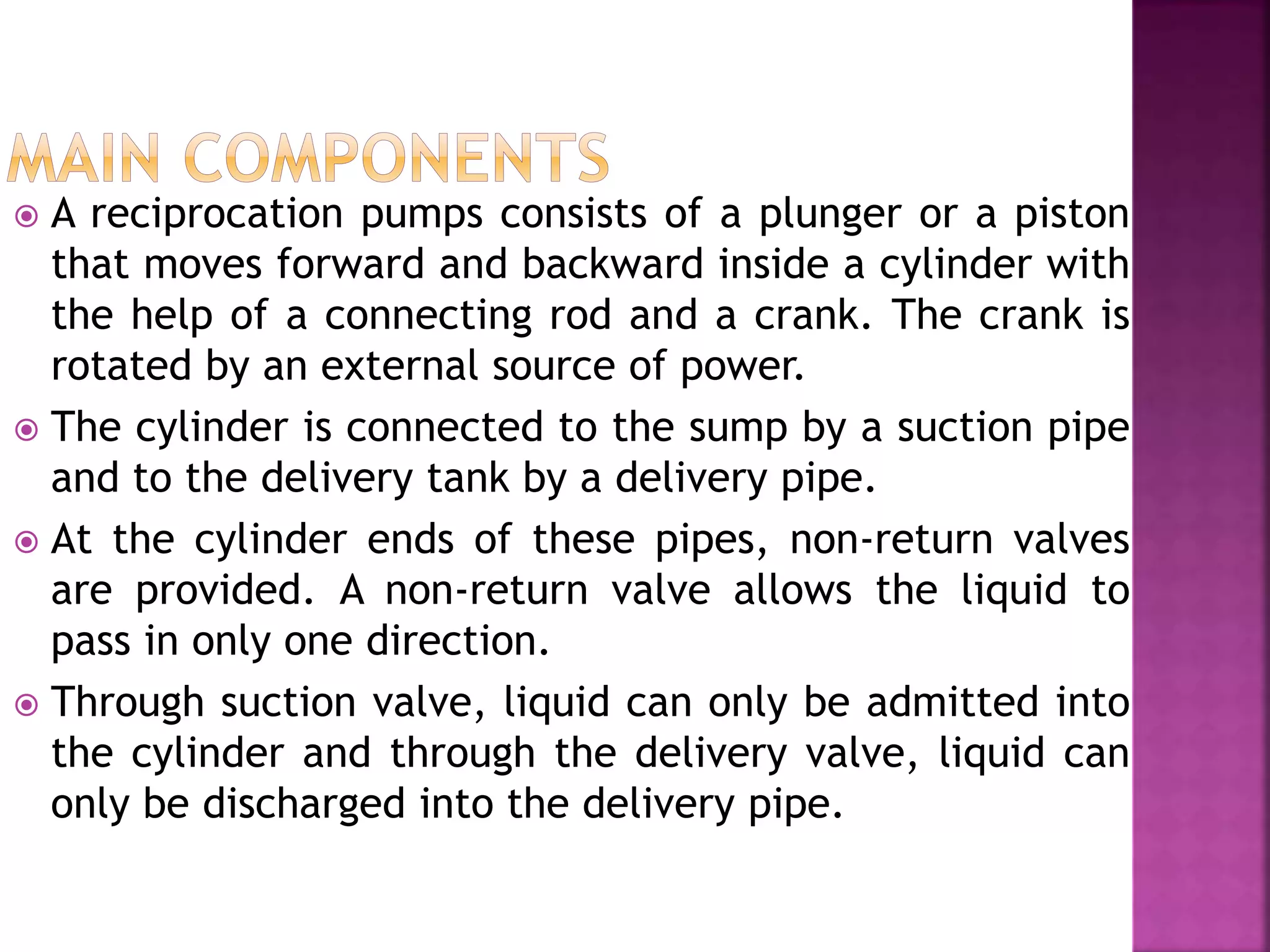 Centrifugal & reciprocating pumps | PPTX