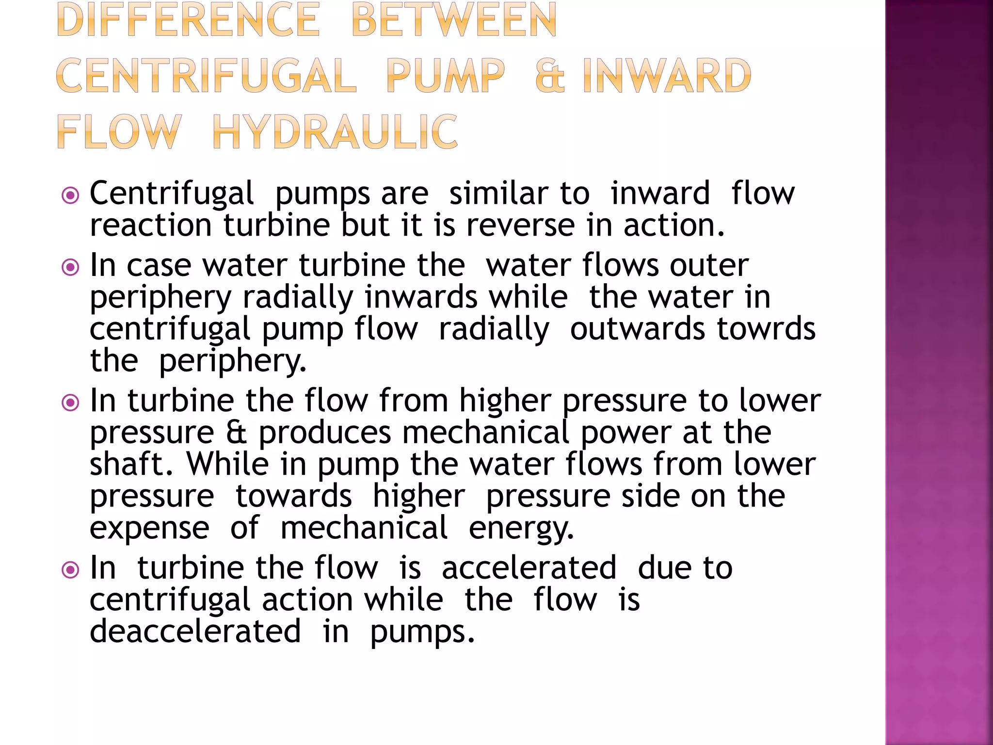 Centrifugal & reciprocating pumps | PPTX