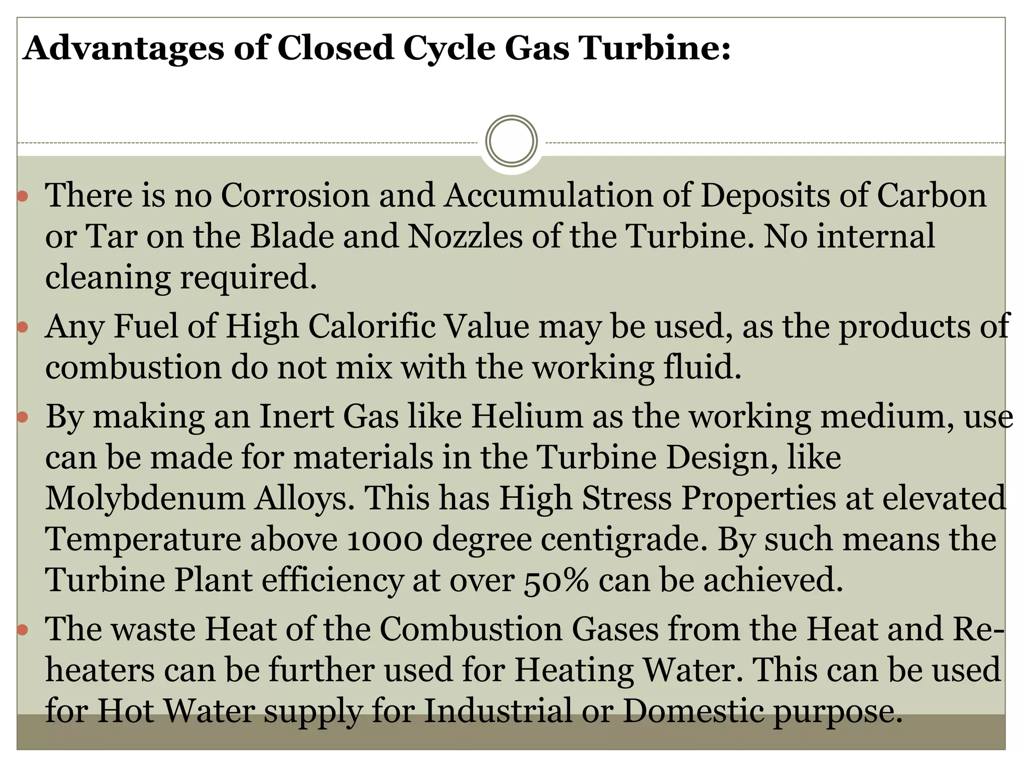 Gas turbine cycle (open and closed gas turbine cycle) | PPTX