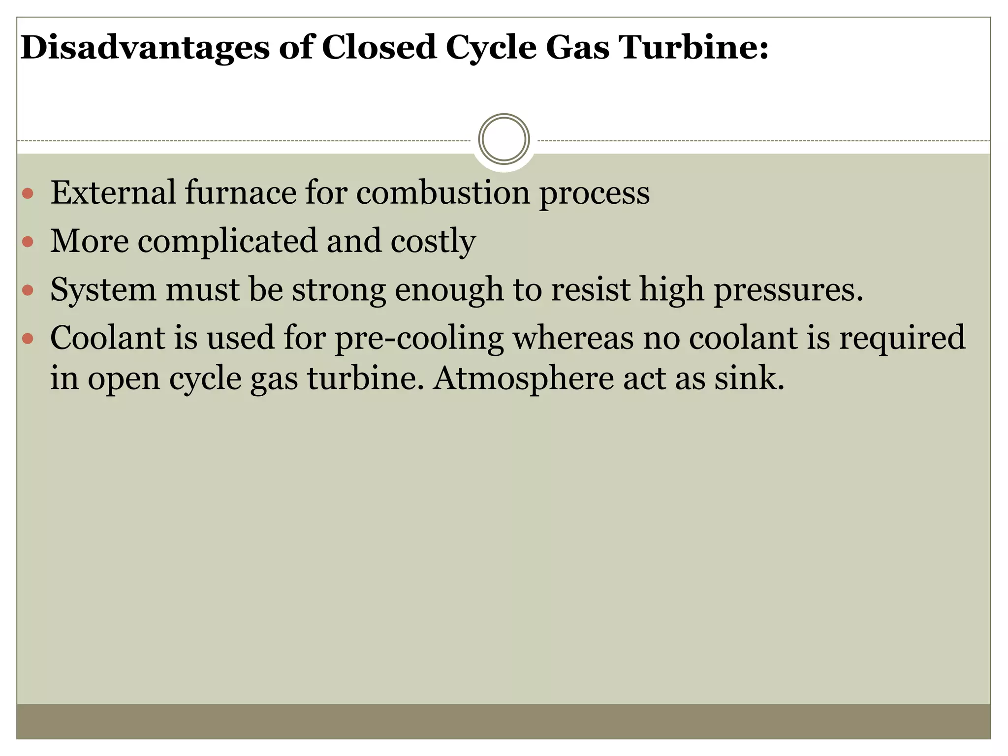 Gas turbine cycle (open and closed gas turbine cycle) | PPTX