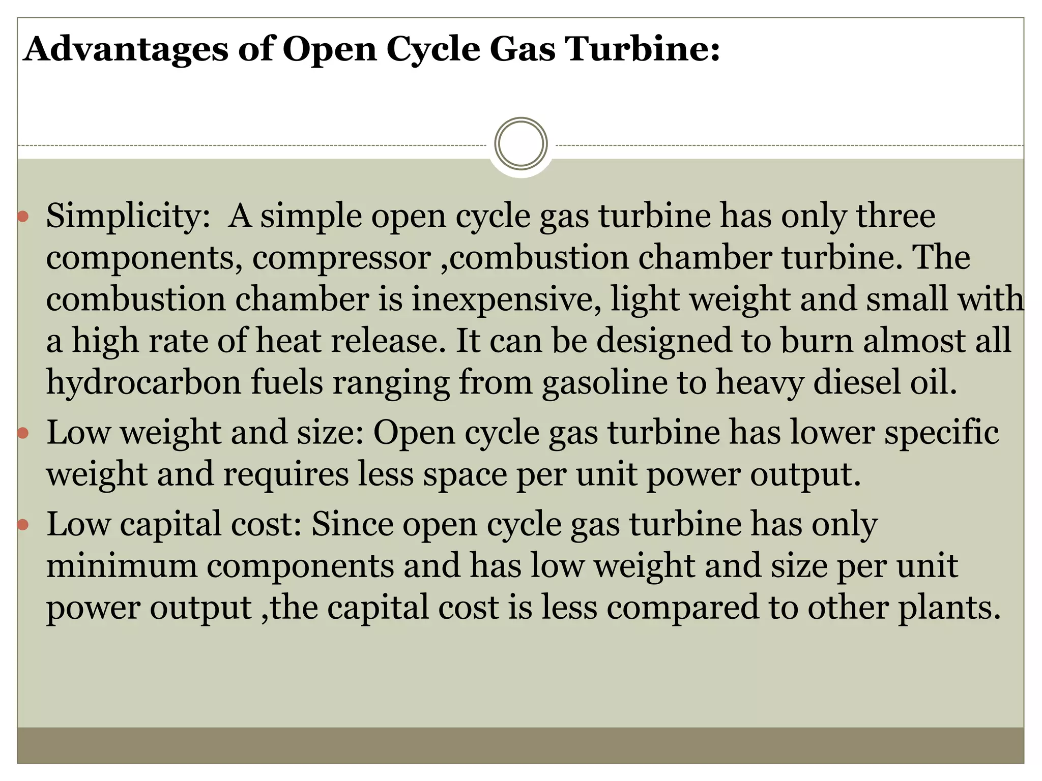 Gas turbine cycle (open and closed gas turbine cycle) | PPTX