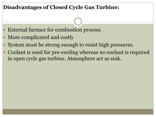 Gas turbine cycle (open and closed gas turbine cycle) | PPTX