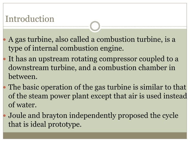 Gas turbine cycle (open and closed gas turbine cycle) | PPTX