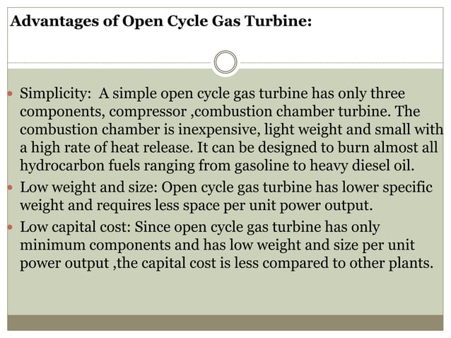 Gas turbine cycle (open and closed gas turbine cycle) | PPTX