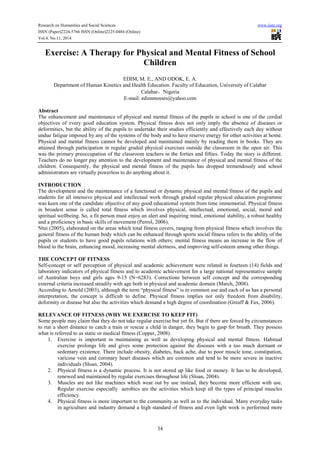 A therapy for physical and mental fitness of school children | PDF ...