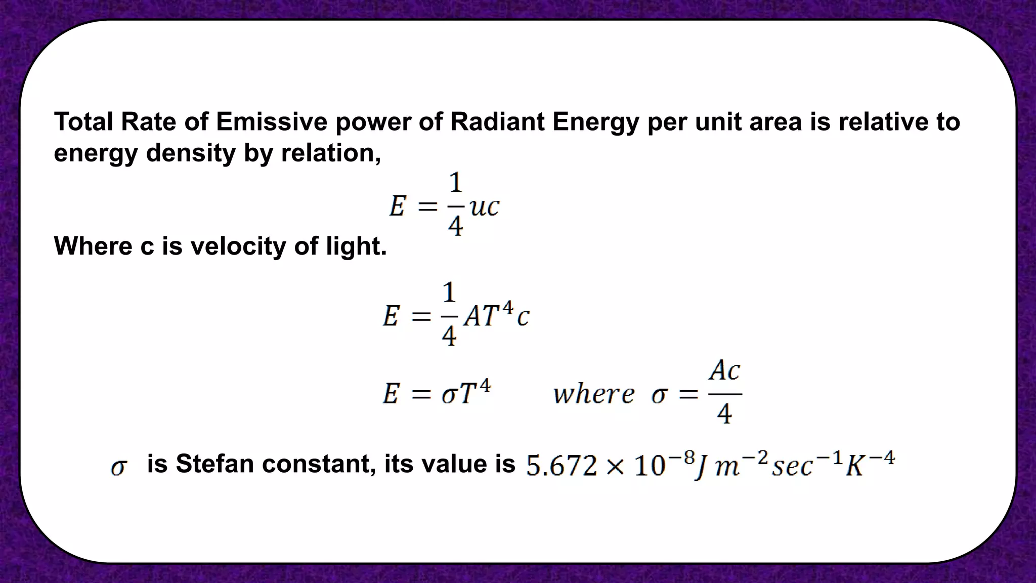 Laws And Application of thermal Radiation | PPTX