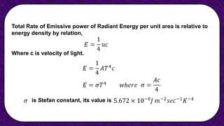 Laws And Application of thermal Radiation | PPTX