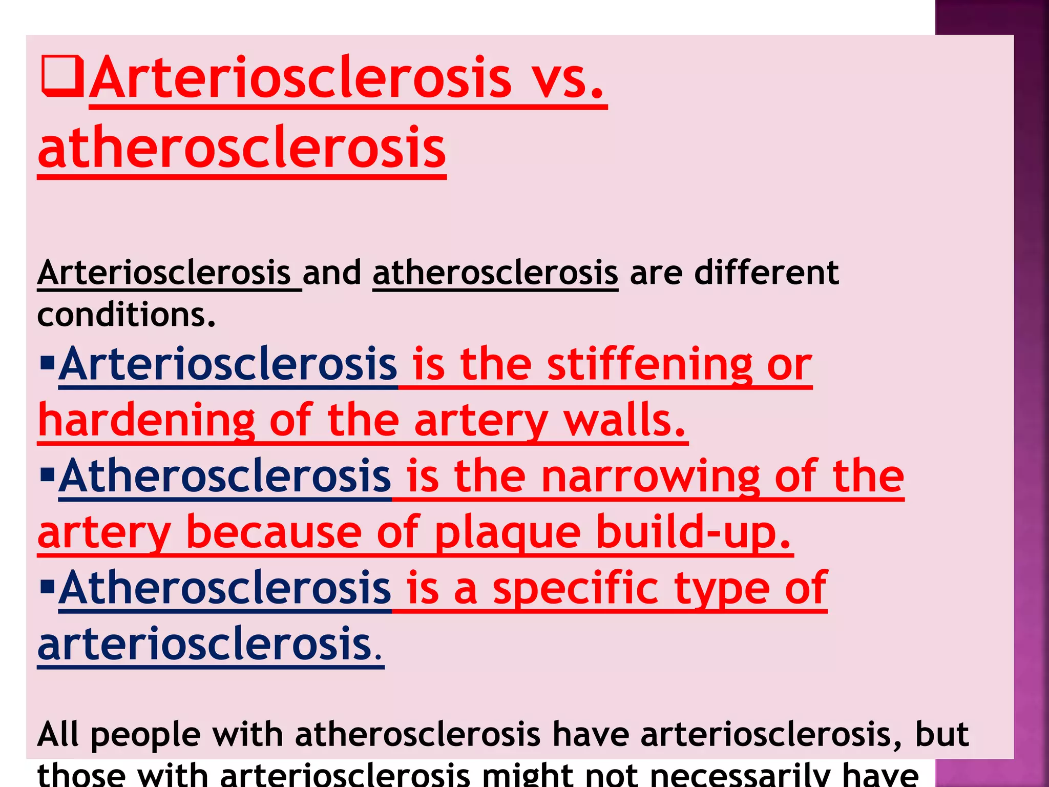 Atherosclerosis1-Symptoms,Treatment,Diagnosis,pathophysiology,Treatment ...