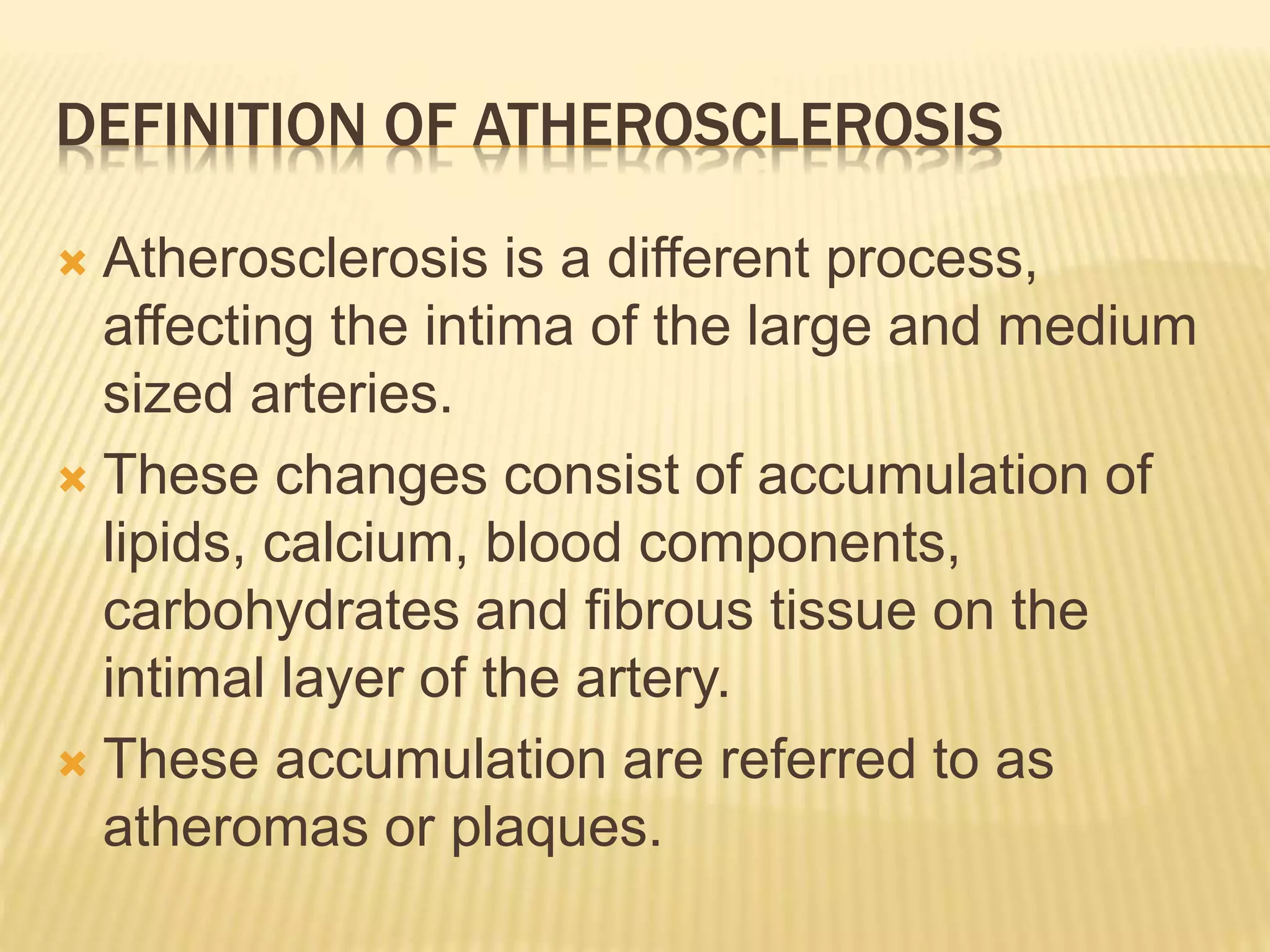 Atherosclerosis | PPTX
