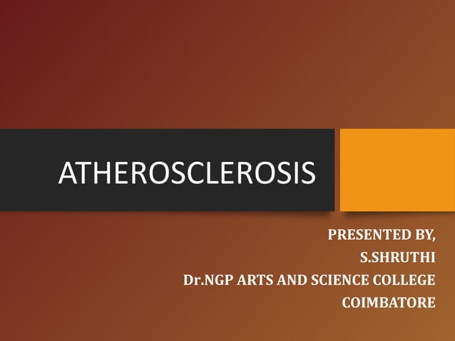 Atherosclerosis | PPT