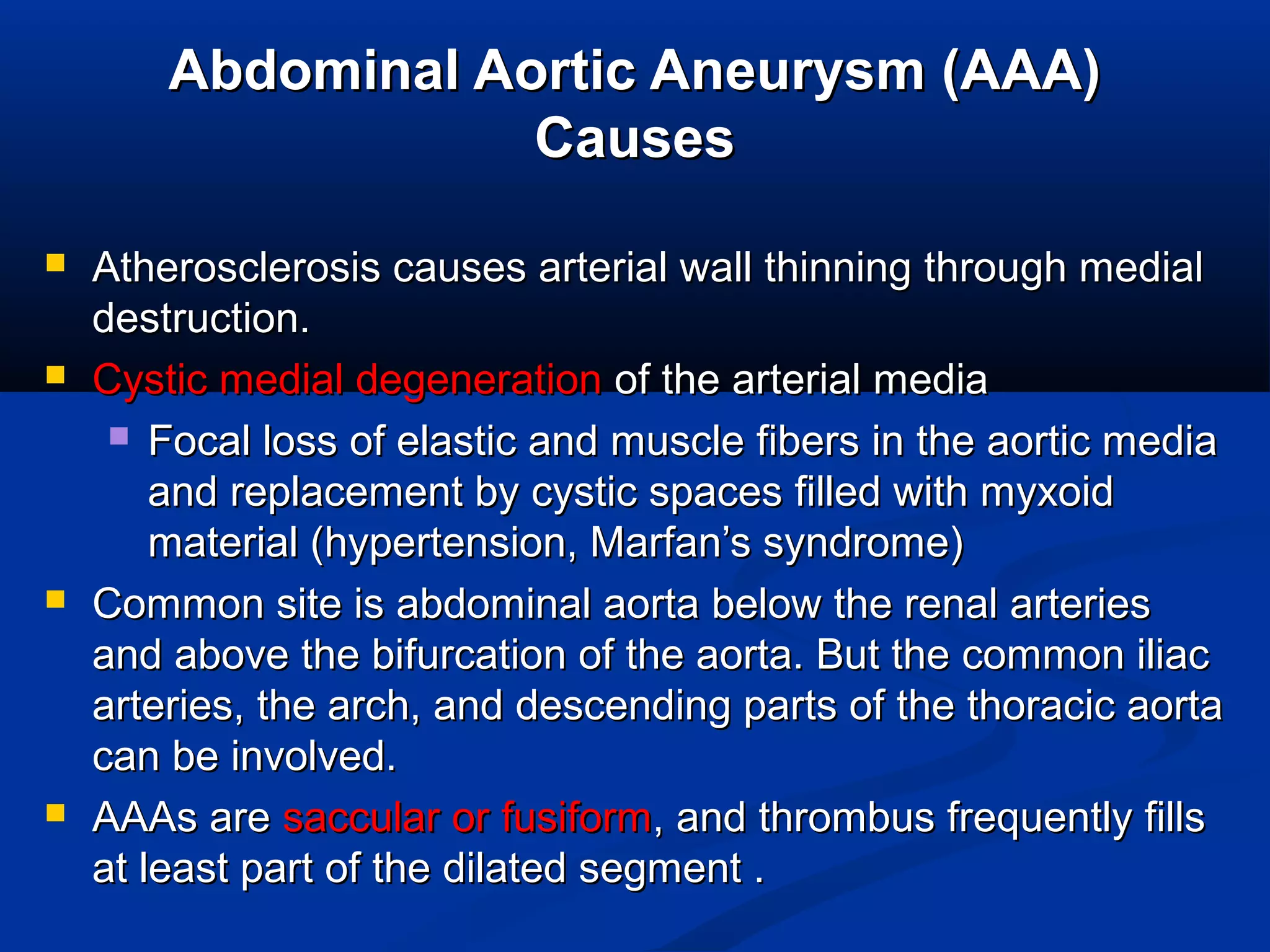Atherosclerosis and aneurysm | PPT