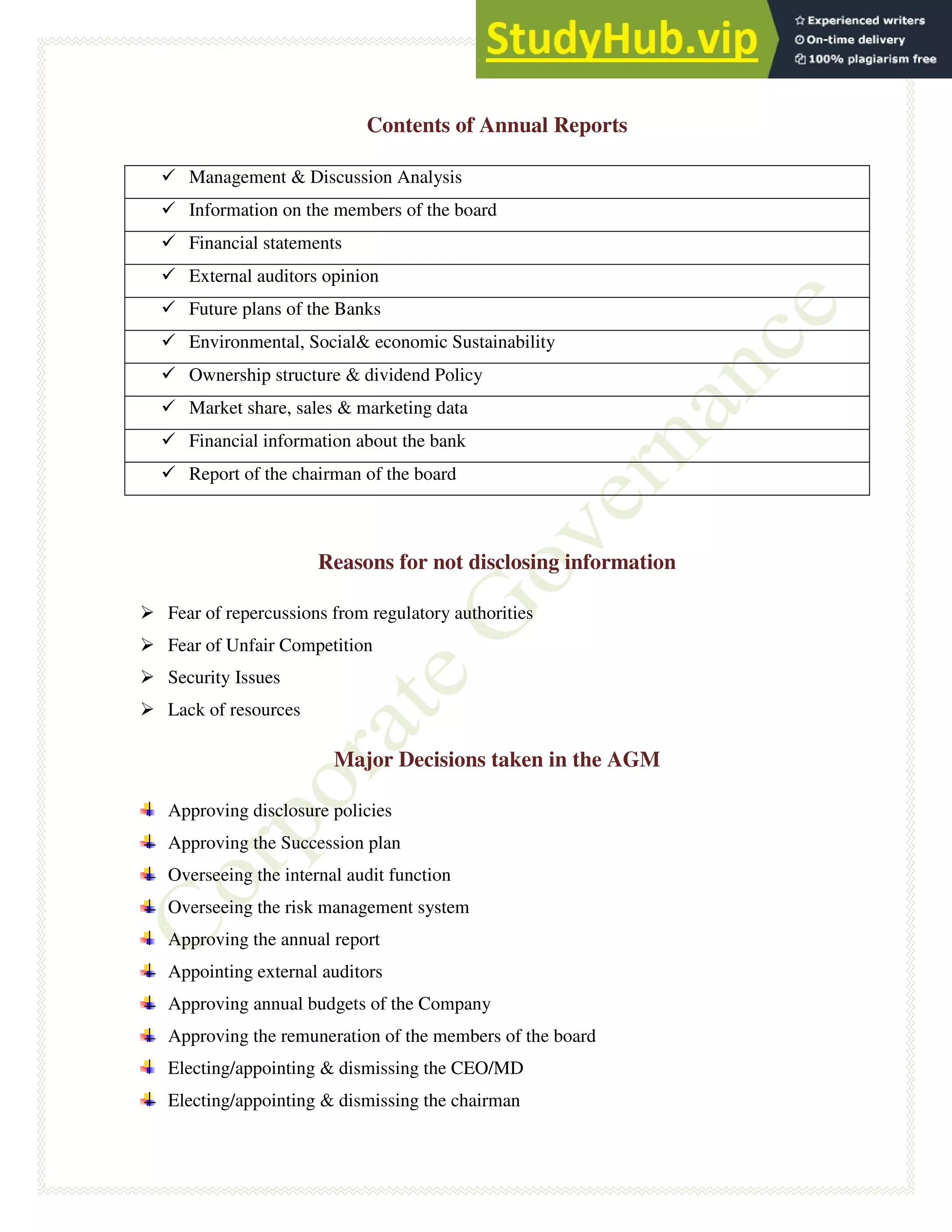 A Thesis Paper On Corporate Governance Compliance In Bangladesh | PDF