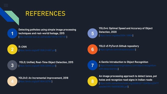 A thesis presentation on pothole detection | PPTX