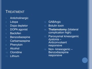 Athetosis and dystonia | PPTX