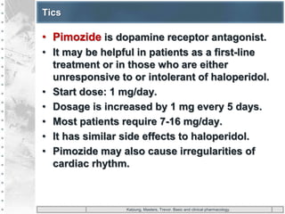 Athetosis, dystonia, tics | PPSX