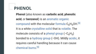 Quantitative test for phenol,types of test | PPSX
