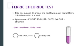 Quantitative test for phenol,types of test | PPT