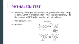 Quantitative test for phenol,types of test | PPSX