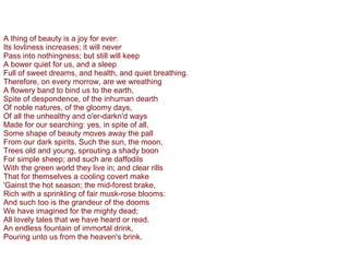 A Thing of Beauty ii | PPT