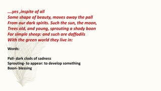 A thing of beauty is a joy forever | PPTX