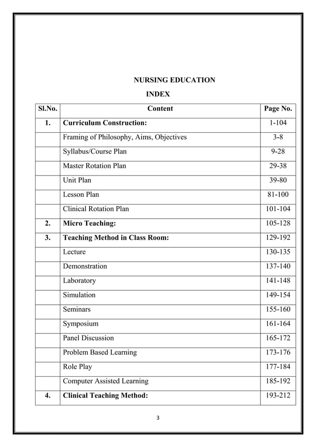 Principles to be Followed While Preparing Master Rotation Plan | DOCX