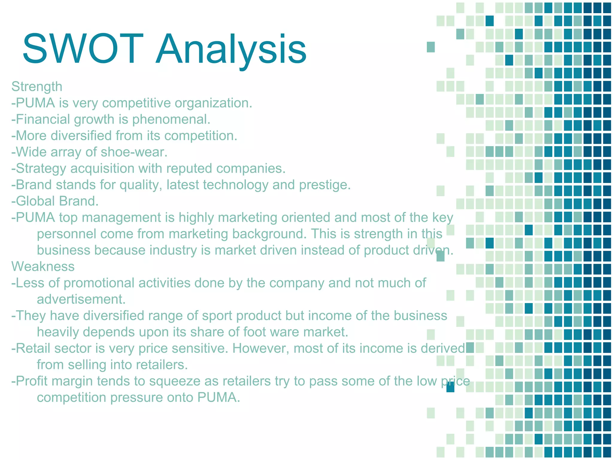 Puma Company Profile and its revenue | PPTX