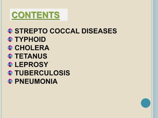 human diseases caused by bacteria strepto coccal diseases, | PPTX
