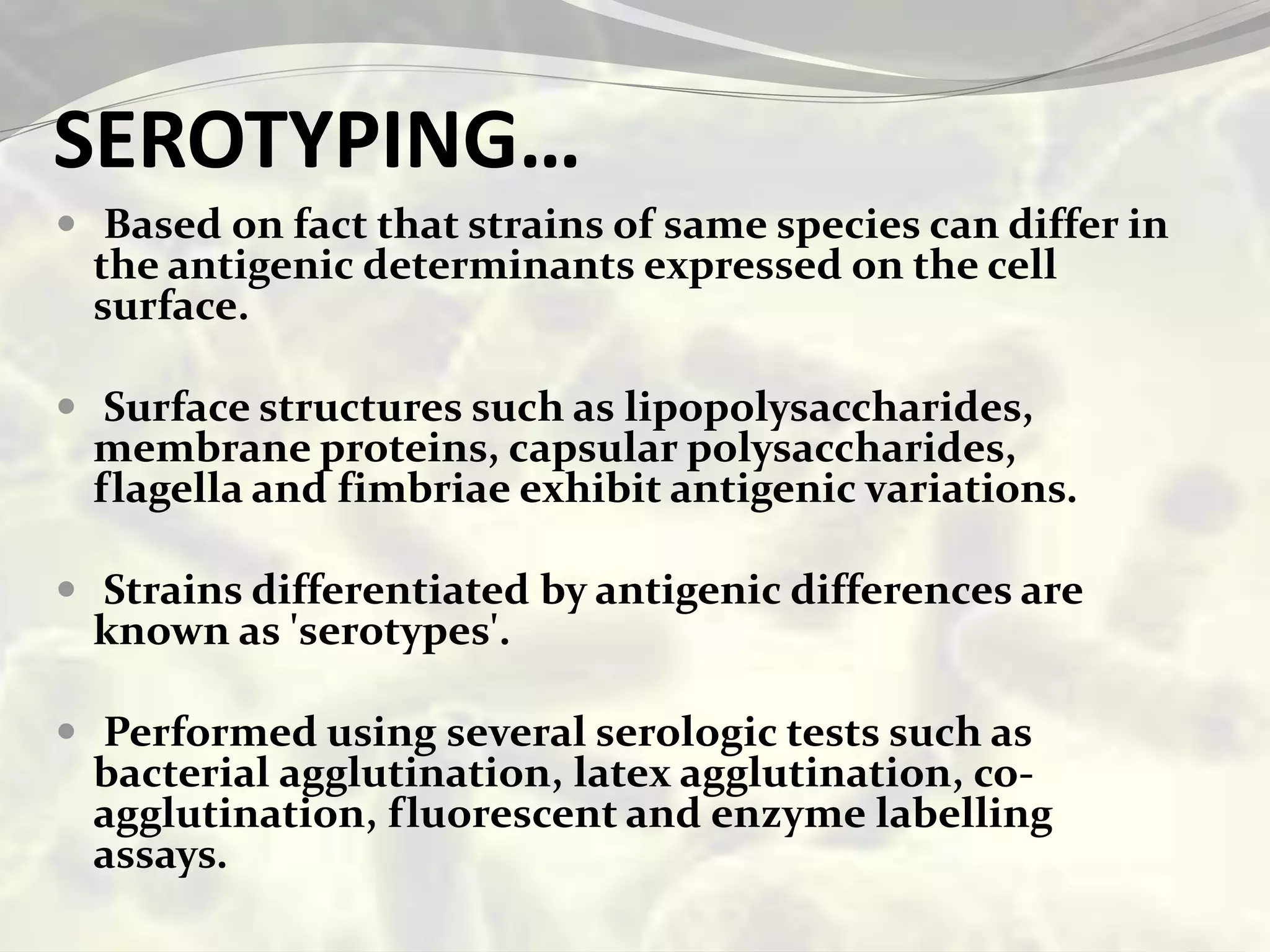 intra species classification of bacteria | PPTX