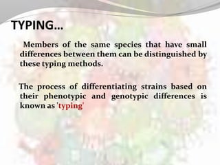 intra species classification of bacteria | PPTX