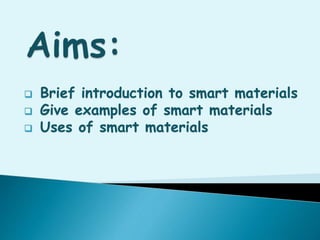 SMART MATERIALS | PPTX