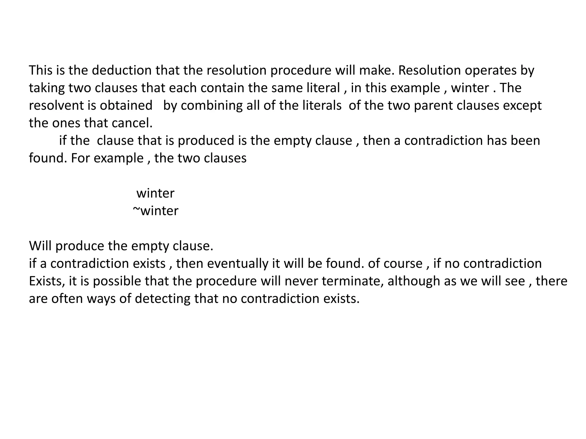 resolution in the propositional calculus | PPTX