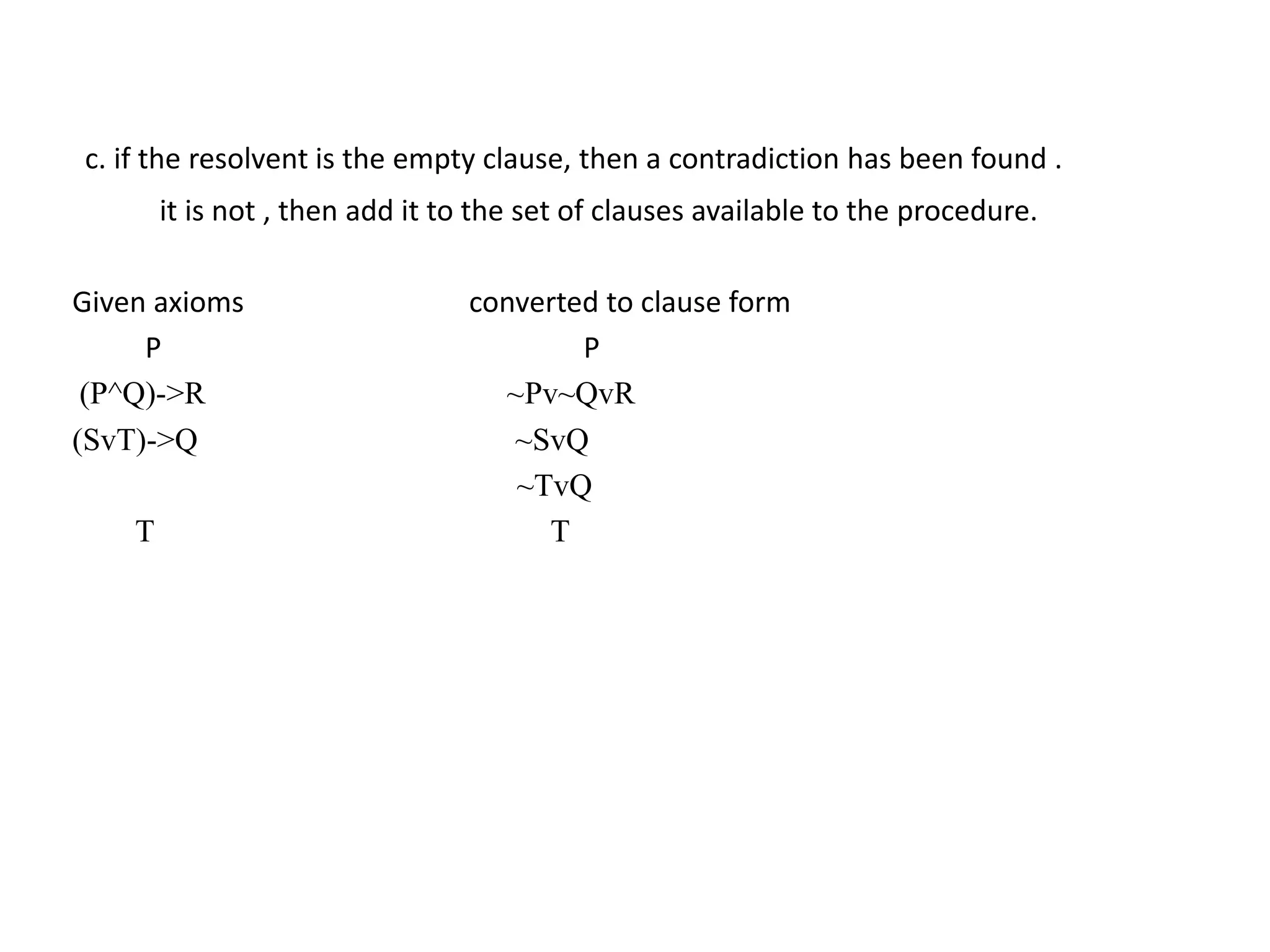 resolution in the propositional calculus | PPTX
