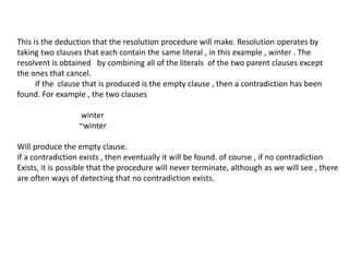 resolution in the propositional calculus | PPTX