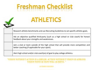 Athlete checklist | PPTX