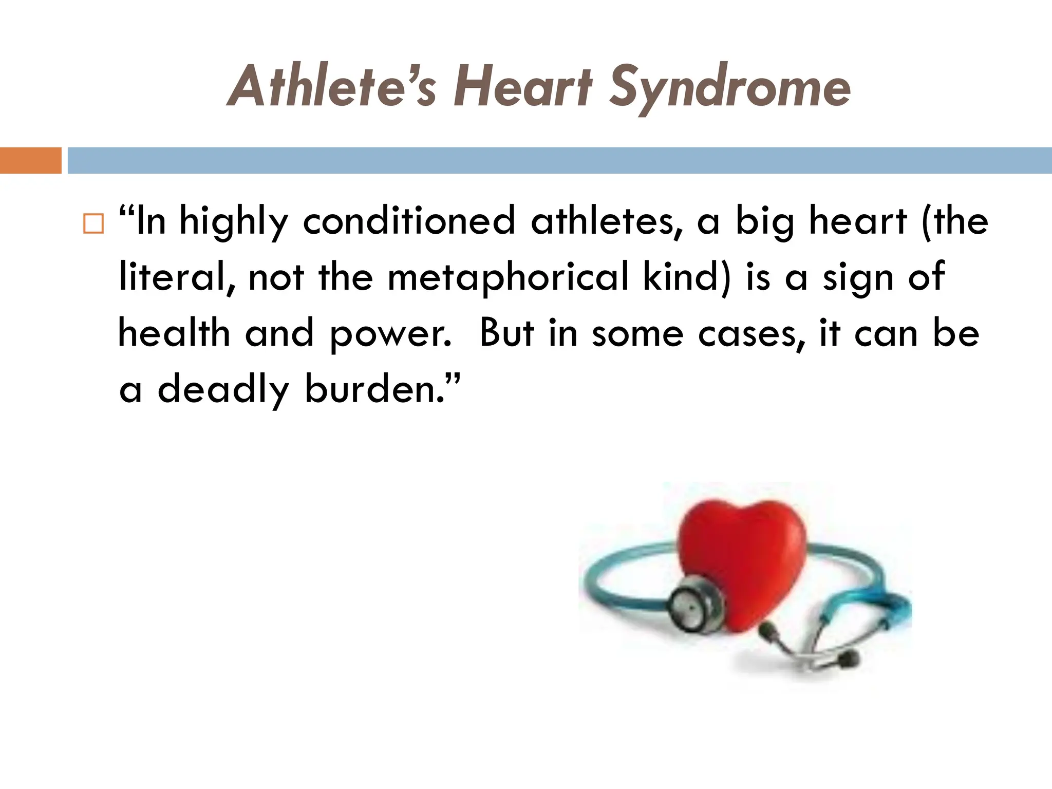 Athlete heart syndrome lecture slidessss | PDF
