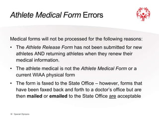 Athlete medical records powerpoint 2018 2019 | PPT