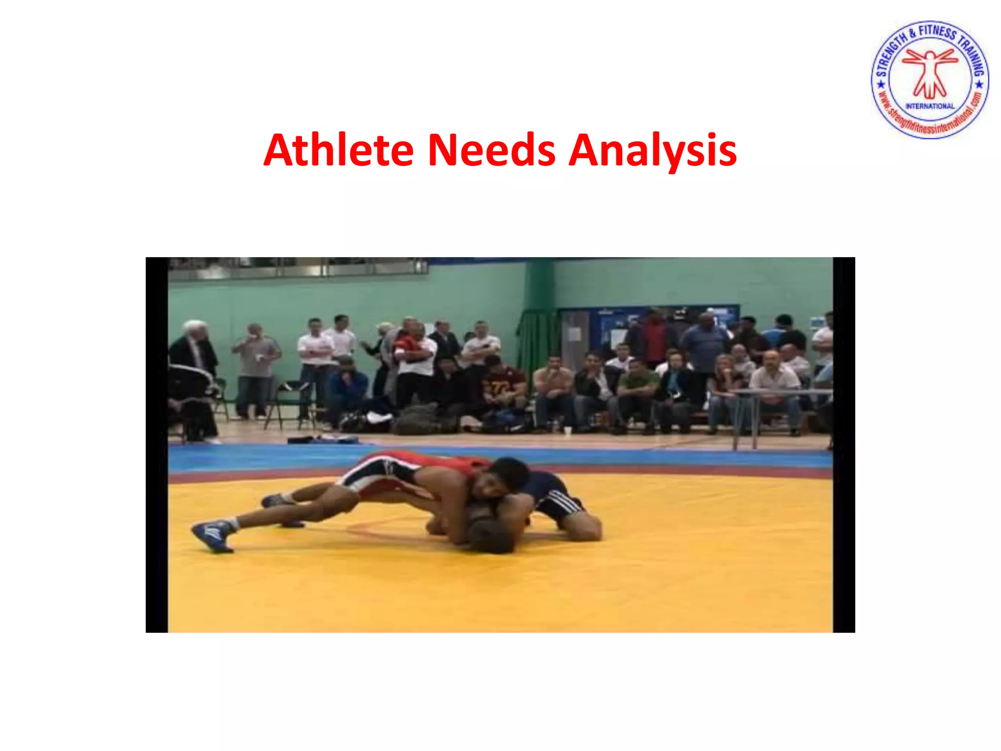 Wrestling Athlete needs analysis | PPTX