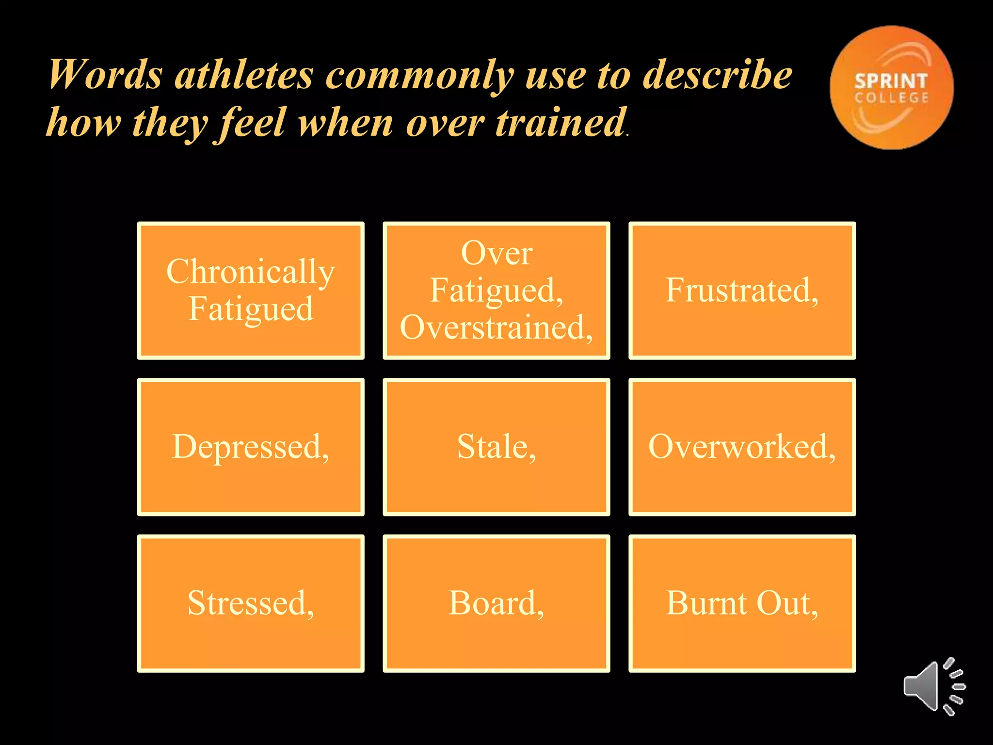 Athlete over training | PPTX